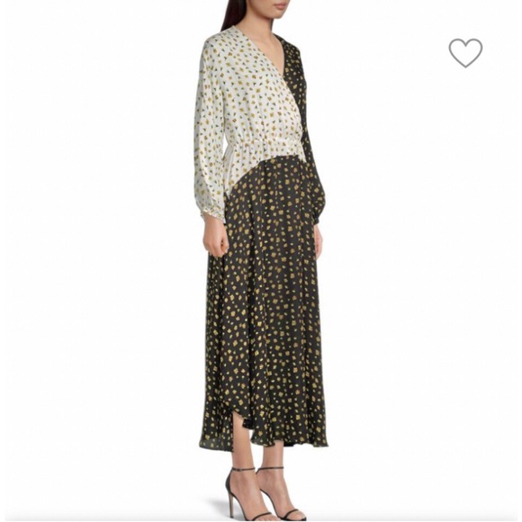 Elie Tahari | Dresses | Elie Tahari Floral Print Silk Long Sleeve Maxi ...